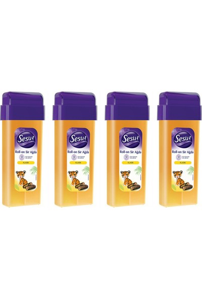 Sesu Roll-On Sir Ağda Klasik Kaplan Kartuş Ağda 4 Adet 100 ml Sesu Roll-On Sir Ağda Klasik Kaplan Kartuş Ağda 4 Adet 100 ml