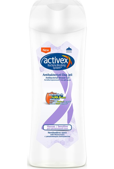 Activex Antibakteriyel Duş Jeli Hassas 450 ml
