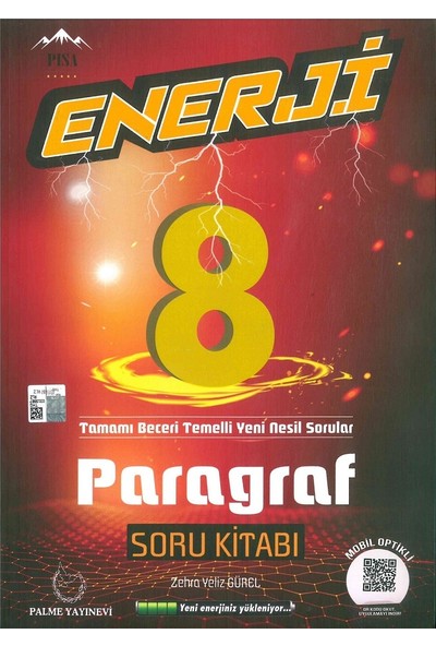 Palme Yayıncılık 8. Sınıf Enerji Yeni Nesil Paragraf Soru Kitabı