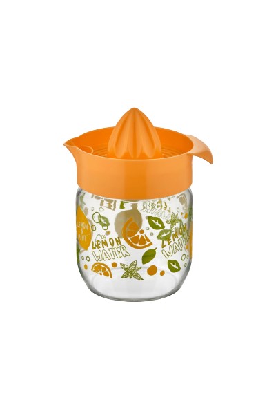 Qlux Fresia Desenli Cam Limon Sıkacağı