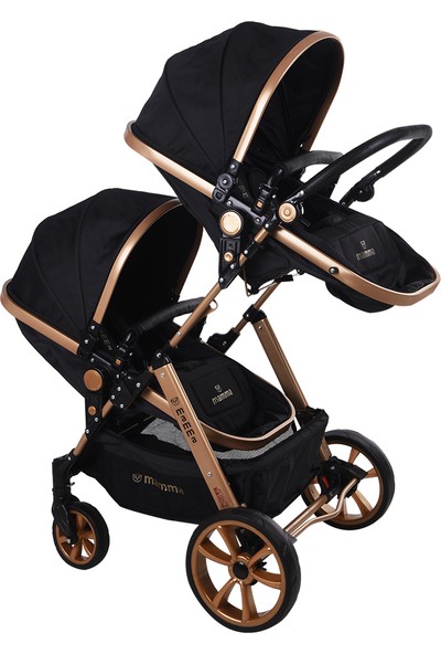 Mamma Twin Gold Travel Sistem Ikiz Bebek Arabası