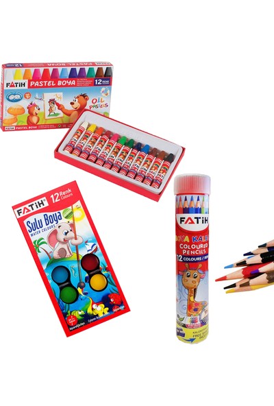 Fatih Okul Ögrenci Kirtasiye Boya Seti OFISINN-019 Fatih Okul Ögrenci Kirtasiye Boya Seti OFISINN-019