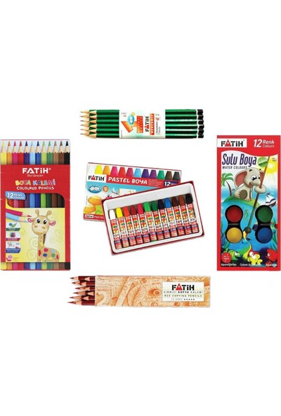 Fatih Okul Ögrenci Kirtasiye Boya Seti OFISINN-027 Fatih Okul Ögrenci Kirtasiye Boya Seti OFISINN-027