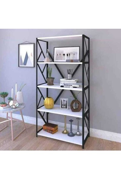 Mavera Home 5 Raflı Kitaplık 36 x 160 x 70 cm Mavera Home 5 Raflı Kitaplık 36 x 160 x 70 cm