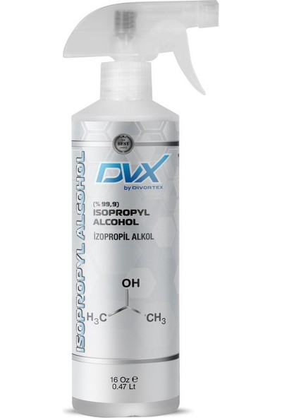 Divortex Ipa Izopropil Alkol C3H70H (% 99.9 Saflık) 16 Oz 473 ml Divortex Ipa Izopropil Alkol C3H70H (% 99.9 Saflık) 16 Oz 473 ml