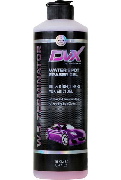 Divortex Water Spot Terminator -Su Kireç Lekesi Temizleme Jeli 16 Oz 473 ml Divortex Water Spot Terminator -Su Kireç Lekesi Temizleme Jeli 16 Oz 473 ml