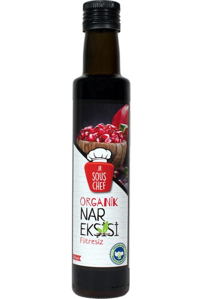 Jr Sous Chef Organik Nar Ekşisi Filtresiz 310g Cam Şişe