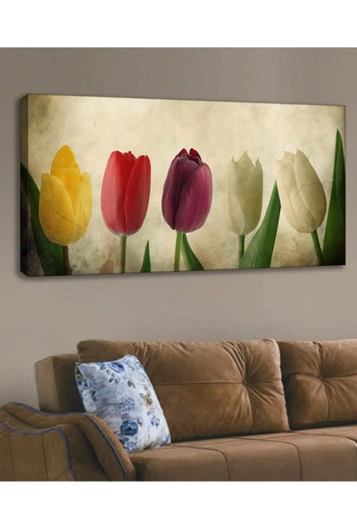 Shop365 Laleler Kanvas Tablo 120 x 60 cm TBL-001 Shop365 Laleler Kanvas Tablo 120 x 60 cm TBL-001