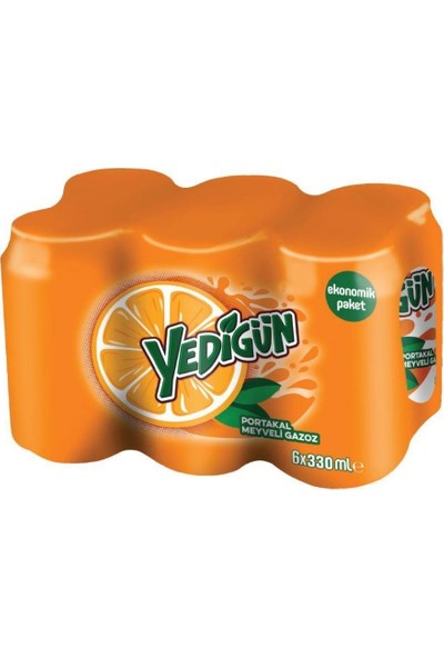 Yedigün Gazlı Içecek Portakal 6 x 330 ml Yedigün Gazlı Içecek Portakal 6 x 330 ml