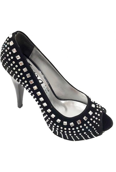 Jena 31126 Platform Topuklu Taşlı Abiye Kadın Ayakkabı