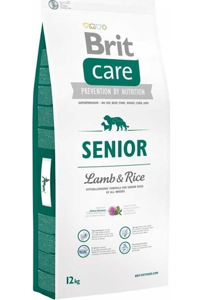 Brit Care Senior Kuzu Etli Tüm Irklar Için Ileri Yaş Köpek Maması 3 kg Brit Care Senior Kuzu Etli Tüm Irklar Için Ileri Yaş Köpek Maması 3 kg