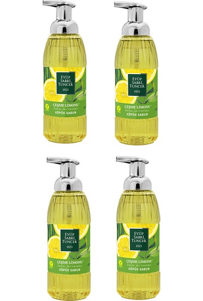 Eyüp Sabri Tuncer Çeşme Limonu Doğal Zeytinyağlı Köpük Sabun 4 x 500 ml Eyüp Sabri Tuncer Çeşme Limonu Doğal Zeytinyağlı Köpük Sabun 4 x 500 ml
