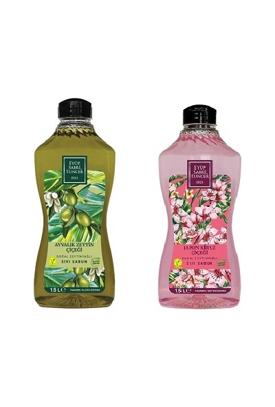 Eyüp Sabri Tuncer Sıvı Sabun Seti - Japon Kiraz Çiçeği + Ayvalık Zeytin Çiçeği 2 x 1500 ml Eyüp Sabri Tuncer Sıvı Sabun Seti - Japon Kiraz Çiçeği + Ayvalık Zeytin Çiçeği 2 x 1500 ml