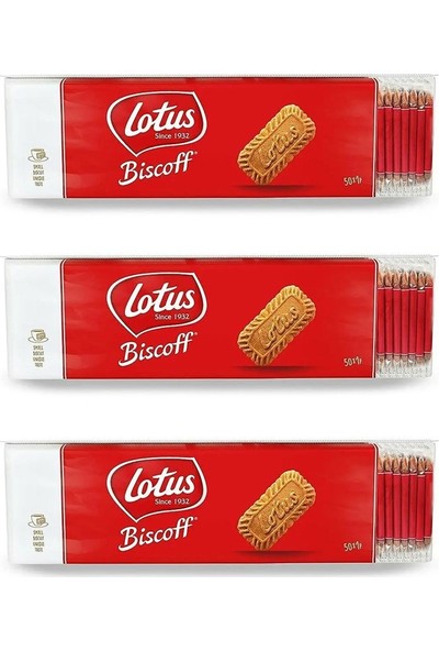 Lotus Biscoff Karamelli Bisküvi 25'li 3 Paket Lotus Biscoff Karamelli Bisküvi 25'li 3 Paket
