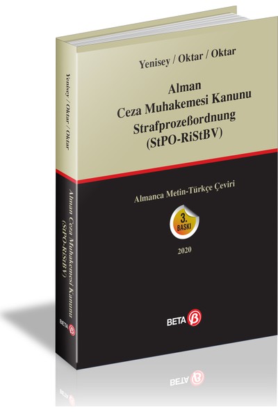 Alman Ceza Muhakemesi Kanunu Strafprozebordnung - Feridun Yenisey Alman Ceza Muhakemesi Kanunu Strafprozebordnung - Feridun Yenisey