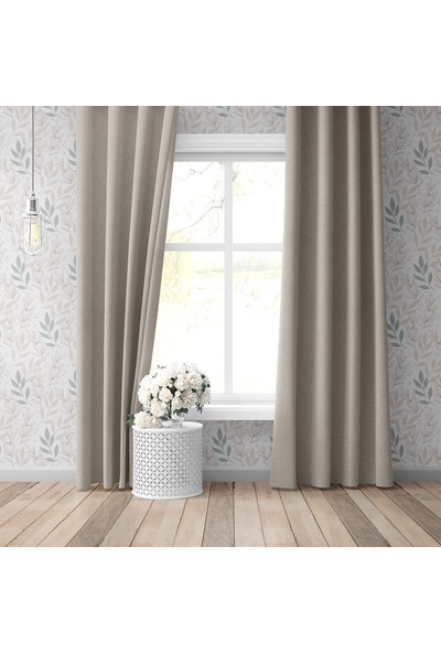 Paria Krem Işık Geçirmez Blackout Karartma Fon Perde Tek Kanat 100x255 cm Paria Krem Işık Geçirmez Blackout Karartma Fon Perde Tek Kanat 100x255 cm