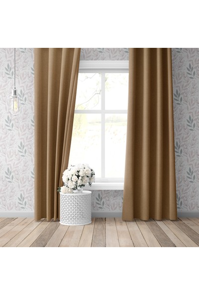 Paria Tarçın Kahve Işık Geçirmez Blackout Karartma Fon Perde Tek Kanat 100x255 cm Paria Tarçın Kahve Işık Geçirmez Blackout Karartma Fon Perde Tek Kanat 100x255 cm
