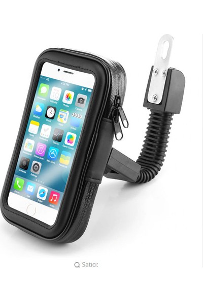 CoverZone Motosiklet Telefon Tutucu Su Geçirmez Fermuarlı Kılıf