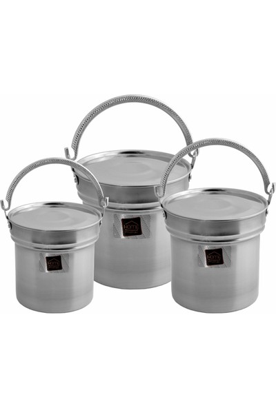 Home Mutfak Çelik 3'lü Yoğurt Bakracı