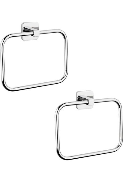 Tema Banyo Kare Yuvarlak Havluluk (71708) 2'li Paket Tema Banyo Kare Yuvarlak Havluluk (71708) 2'li Paket