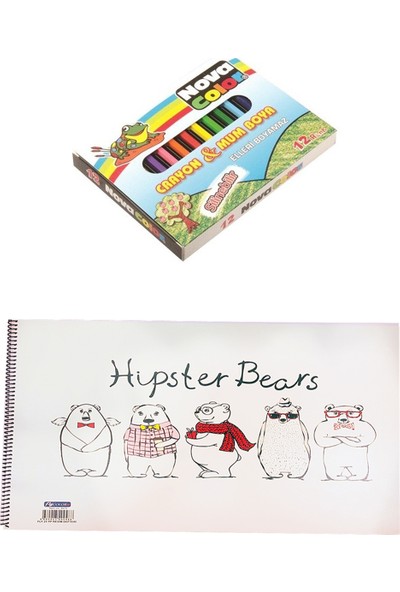 Nova Color Mum Boya 12'li + Fly Color Resim Defteri 35 x 50 cm Nova Color Mum Boya 12'li + Fly Color Resim Defteri 35 x 50 cm