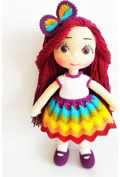 Hobinomi Gökkuşağı Karnaval Amigurumi Bebek