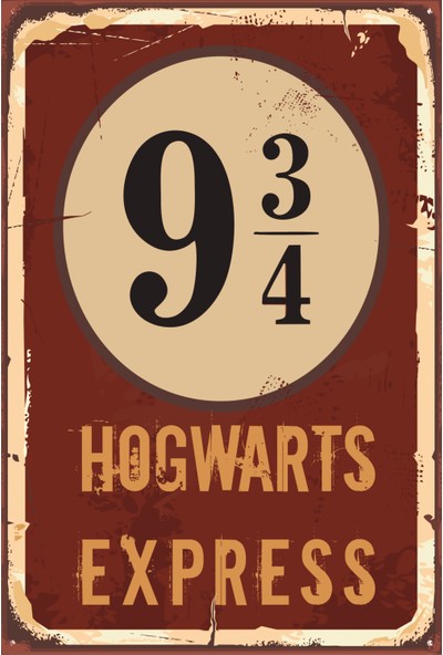 Hayat Poster Harry Potter Hogwart Express Dokuz Çeyrek Retro Vintage Poster Hayat Poster Harry Potter Hogwart Express Dokuz Çeyrek Retro Vintage Poster