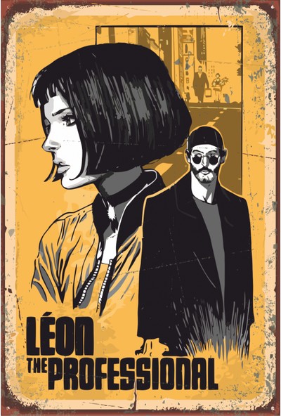 Hayat Poster Leon The Professional Retro Vintage Ahşap Poster Hayat Poster Leon The Professional Retro Vintage Ahşap Poster