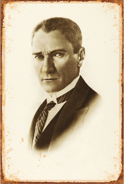 Hayat Poster Atatürk Retro Vintage Ahşap Poster Hayat Poster Atatürk Retro Vintage Ahşap Poster