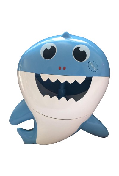Bubble Müzikli Sevimli Köpek Balığı Köpük Şelalesi - Mavi