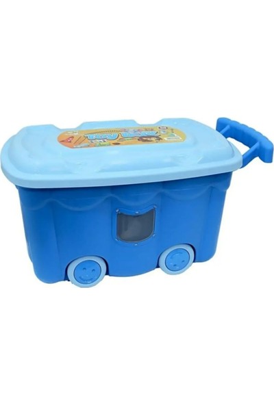 Bee Home Mavi Tekerlekli Oyuncak Kutusu 50 lt Bee Home Mavi Tekerlekli Oyuncak Kutusu 50 lt