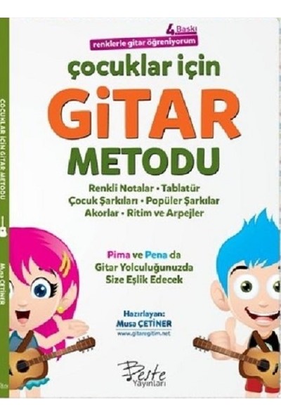 Çocuklar Için Gitar Metodu - Renklerle Gitar Öğreniyorum - Musa Çetiner Çocuklar Için Gitar Metodu - Renklerle Gitar Öğreniyorum - Musa Çetiner