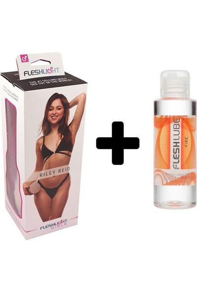 Fleshlight Riley Reid Utopia Vajina Özel Iç Doku Dizaynı + Fleshlube Fire Jel 100 ml