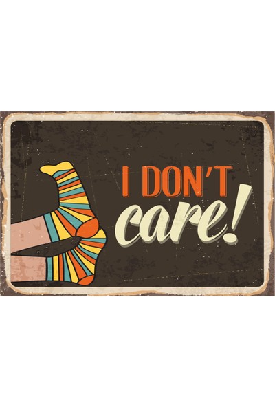 Hayat Poster I Dont Care Umrumda Değil Retro Vintage Ahşap Poster Hayat Poster I Dont Care Umrumda Değil Retro Vintage Ahşap Poster