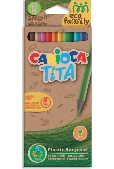 Carioca Eco Famıly Tita Kuru Boya Kalemi 12'li