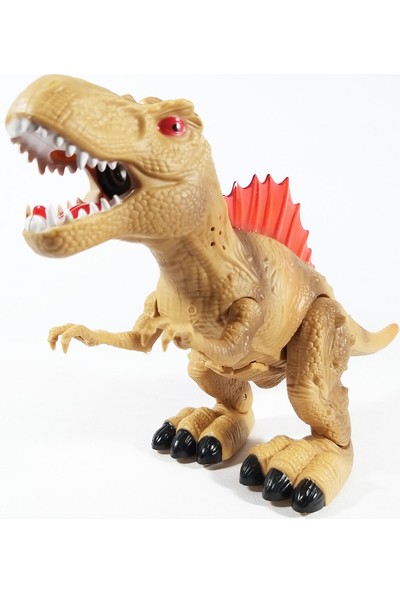 Birlik Oyuncak Yürüyen Sesli Işıklı Ağzından Buhar Çıkartan Dinozor 30 cm