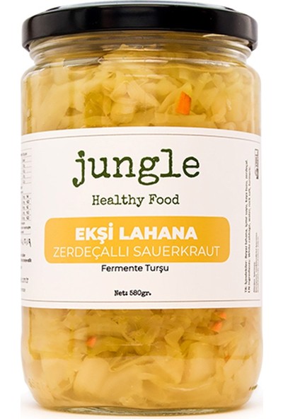 Jungle Zerdeçallı Sauerkraut - Ekşi Lahana 500 gr