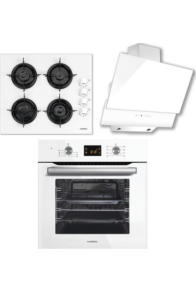 Luxell Dijital Set Beyaz (A6 SF2DDT Fırın 40TAHDF Ocak DA-835 ) Luxell Dijital Set Beyaz (A6 SF2DDT Fırın 40TAHDF Ocak DA-835 )