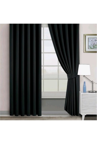 Evdepo Home Hazır Karartma Blackout Pilesiz Fon Perde Siyah 50 x 240 cm Evdepo Home Hazır Karartma Blackout Pilesiz Fon Perde Siyah 50 x 240 cm