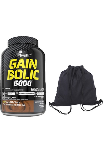 Olimp Gain Bolic 6000 3500 gr Karbonhidrat Tozu + Askılı Çanta Çikolata Aromalı Olimp Gain Bolic 6000 3500 gr Karbonhidrat Tozu + Askılı Çanta Çikolata Aromalı