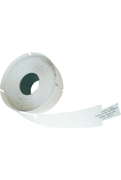 On Roll Paper 100x38 Termal Karton Raf Etiketi Kenarı Çentikli 350'li Sarım 24 Rulo Toplam: 8.400 Adet On Roll Paper 100x38 Termal Karton Raf Etiketi Kenarı Çentikli 350'li Sarım 24 Rulo Toplam: 8.400 Adet