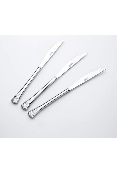 Nehir Akasya Sade 12'li Tatlı Bıçak Takımı Nehir Akasya Sade 12'li Tatlı Bıçak Takımı
