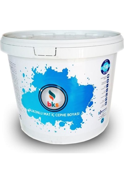 Bks Silikonlu Mat İç Cephe Boyası 20Kg 0101 Beyaz