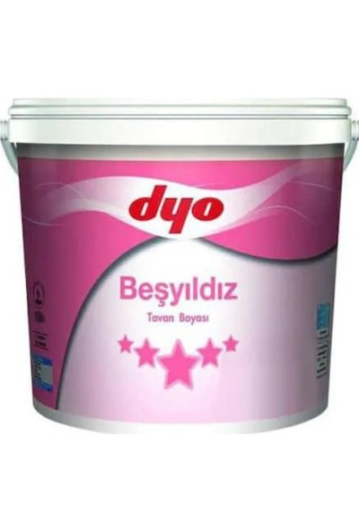 Dyo Beşyıldız Tavan Boyası Beyaz 3,5 kg
