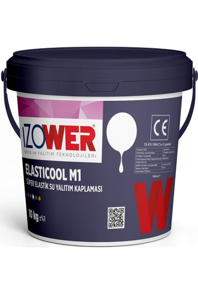 Izower M1 Süper Elastik Su Yalıtım Kaplaması 10 Kg Gri