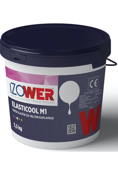 Izower M1 Süper Elastik Su Yalıtım Kaplaması 3.5 Kg Beyaz Izower M1 Süper Elastik Su Yalıtım Kaplaması 3.5 Kg Beyaz