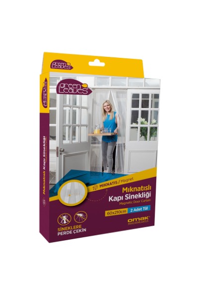 Omak Greenleaves Mıknatıslı Kapı Sinekliği 2X 60X210 Cm