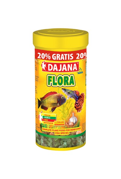 Dajana Flora Sarımsaklı Bitkisel Pul Yemi 250 Ml + 50ML Promosyon 60 Gr