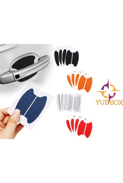Yubbox Araç ve Otomobil Kapı Kolu Boya Koruma ve Çizik Önleyici Karbon Vinyl Kaplama Siyah Yubbox Araç ve Otomobil Kapı Kolu Boya Koruma ve Çizik Önleyici Karbon Vinyl Kaplama Siyah