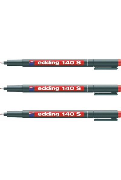 Edding 140S Asetat Kalemi 3'lü Siyah